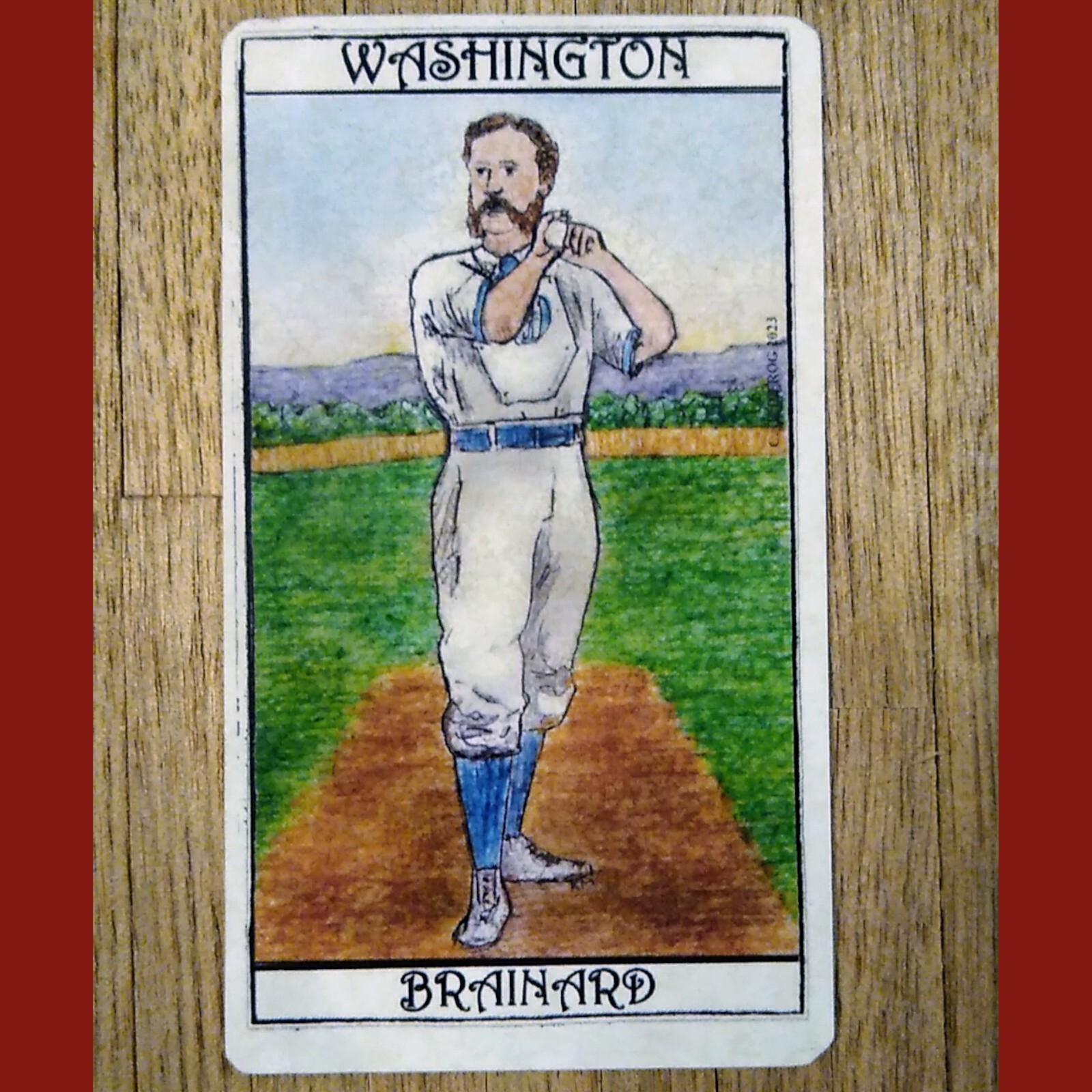 1871 Washington DC Olympic 9 card set National Association baseball Old ...