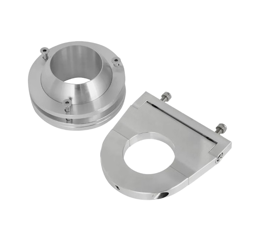 Chrome Universal 2" Swivel Base Floor Mount 2 1/2" Steering Column Drop ...