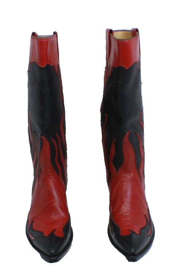 🔥 CABOOTS 1# OF A KIND FULL TOOLED RARE EXOTIC WESTERN BOOT 8 D X TOE ...