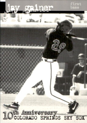 1997 Colorado Springs SkySox All-Time Team Team Issue #23 Jay Gainer ...