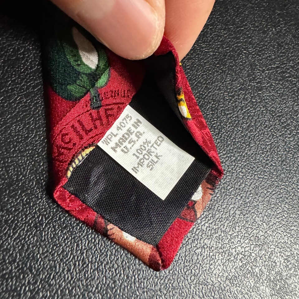 Tabsaco Vintage Tie Red Pepper Hot Sauce 100% Silk USA | eBay UK