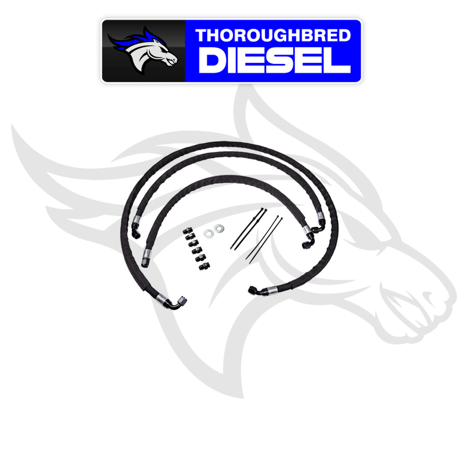 Fleece Performance Transmission Cooler Line Set for 17-19 GM Duramax 6 ...
