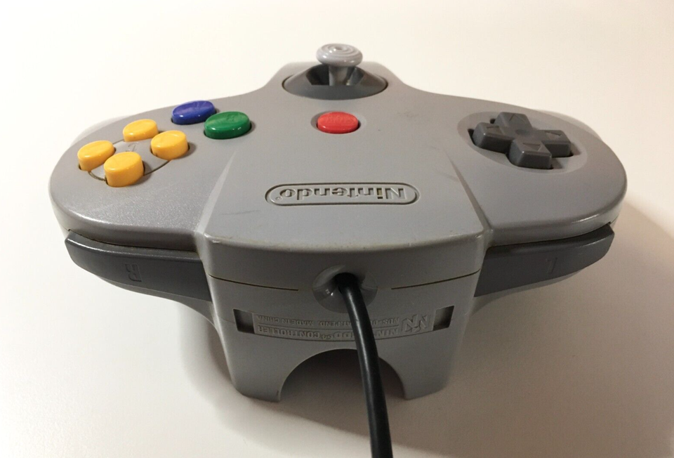 Nintendo 64 N64 Gray Controller [NUS-005] OEM Authentic - Tested - US ...