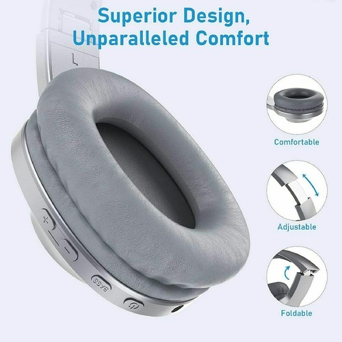 LETSCOM H10 Bluetooth Headphones Over The Ear | Deep Bass Hi-Fi Sound ...