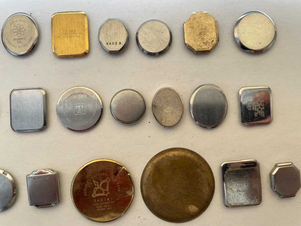Lot of 40 Various Vintage Watch Case Backs - Great For Parts Or Repair ...