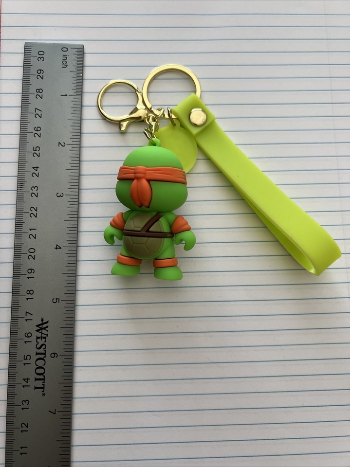 Michelangelo Teenage Mutant Ninja Turtles Rubber & Metal Keychain New ...