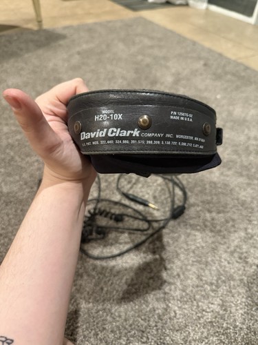 David Clark H20-10x Headset With Battery | eBay