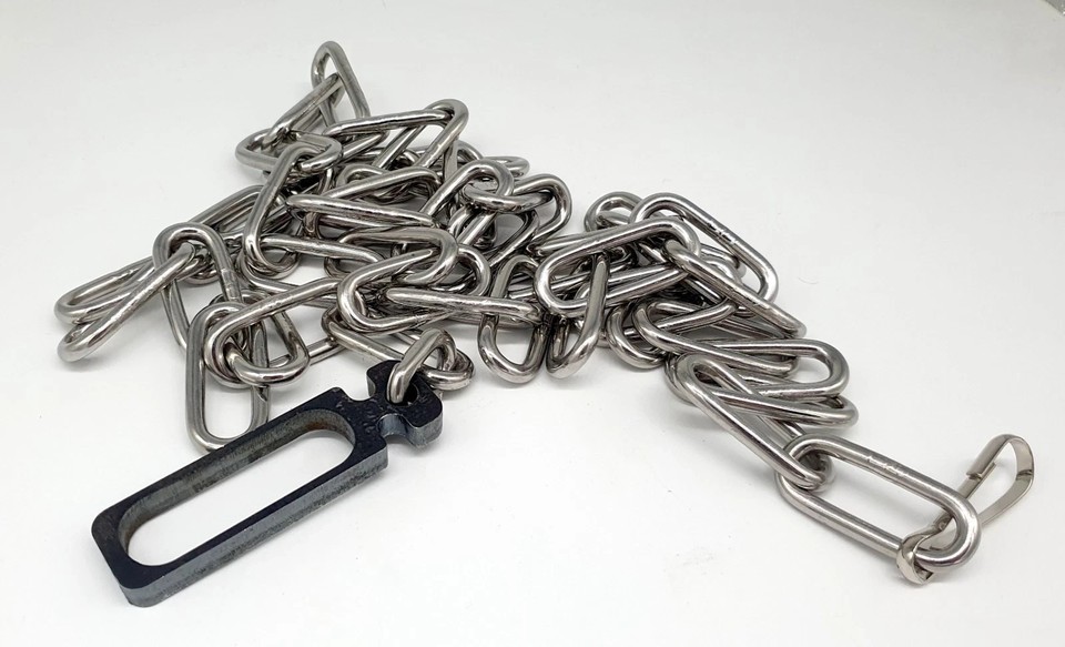 *RARE* High Security Handcuffs Belly Chain Martin Link Prop Prison ...
