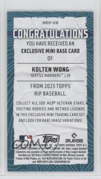 2023 Topps Rip Mini Riptide /30 Kolten Wong #MRIP-KW | eBay