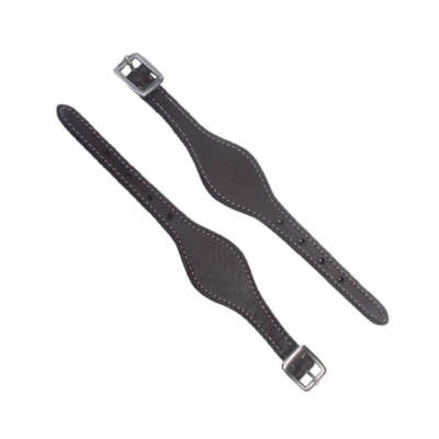 Hill Leather Shaped Stirrup Hobble Straps in Dark Brown, Tan or Black ...
