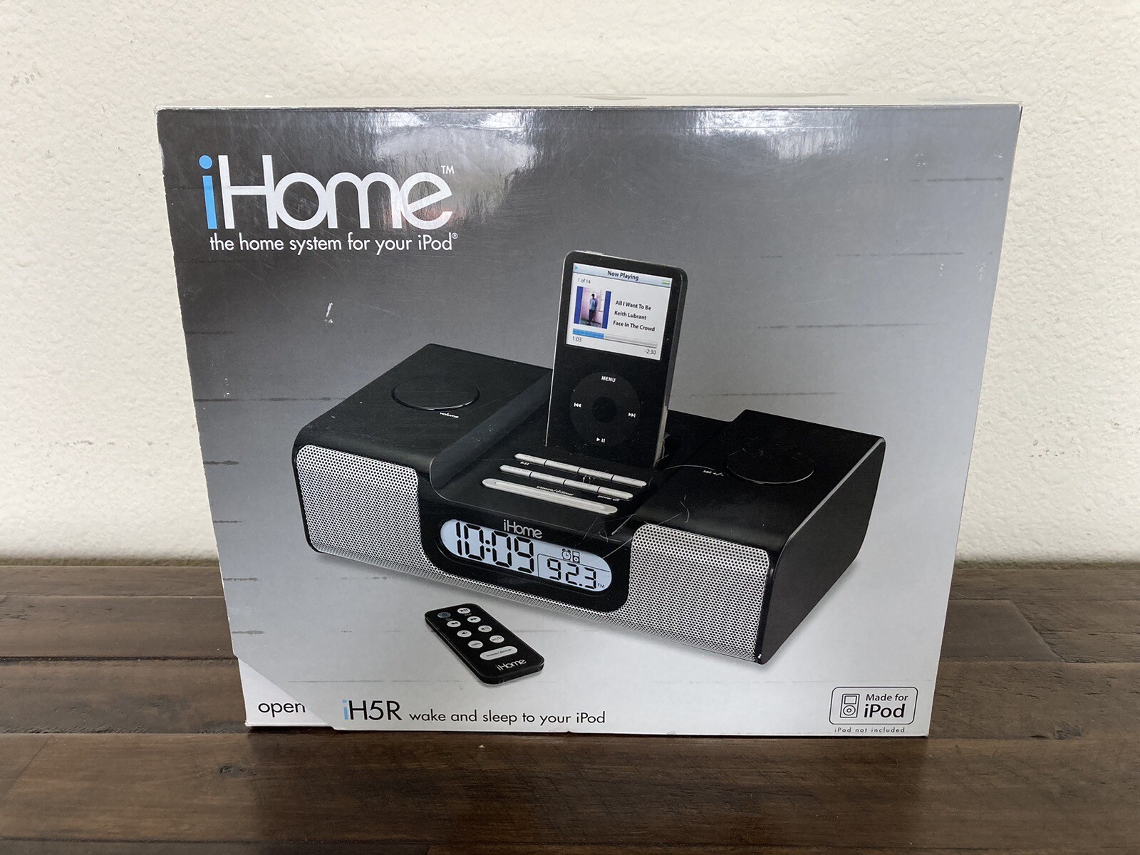 iHome iH5 Dock System for Apple iPod - Black - New Open Box Vintage Old ...