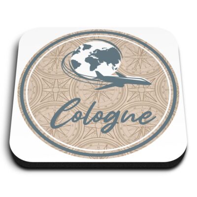 1x Square Fridge MDF Magnet Cologne Germany Deutschland Travel #59962 ...