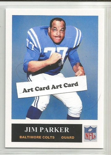 Jim Parker Baltimore Colts 2022 Football Art Card | eBay