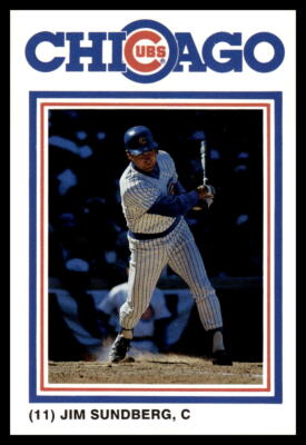 Jim Sundberg 1987 David Berg Chicago Cubs #NNO Baseball Card | eBay