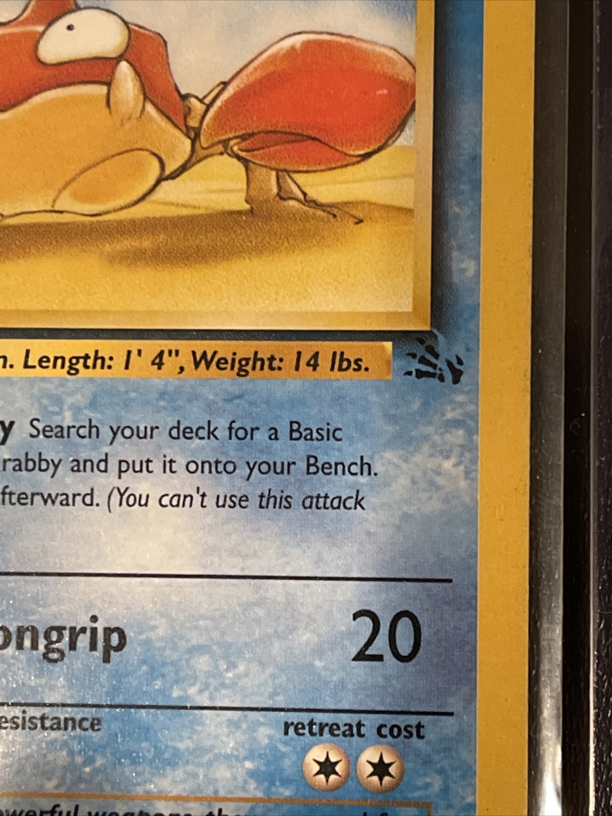 Fossil Symbol Error Krabby - First Recognized Krabby Error RARE | eBay