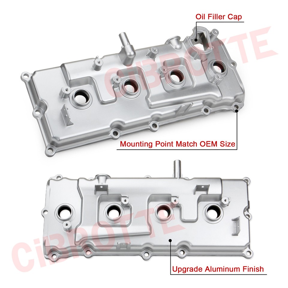 2x Aluminum Valve Cover w/ Gasket &Cap Kit for 04-10 Infiniti QX56 ...