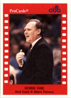 1990-91 ProCards CBA #159 Coach George Karl Albany Patroons - NM-MT | eBay
