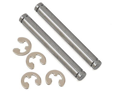 TRA2636 26mm Chrome Suspension Pins w/ E-Clips (2) Nitro Rustler ...