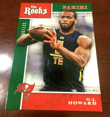 2017 Panini "The Rooks" Green O.J. Howard #'d 327/399 T.B. BUCS RC SP ...