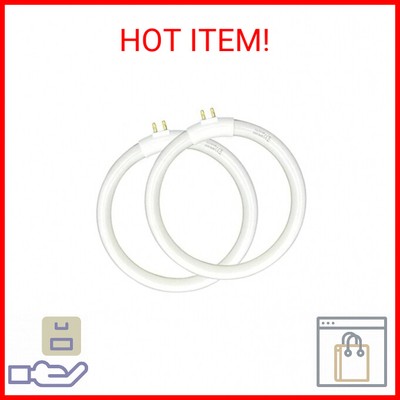 (2pack) 4.75’’ T4 Type 12W 6400K Circular Bulb Replacement for ...