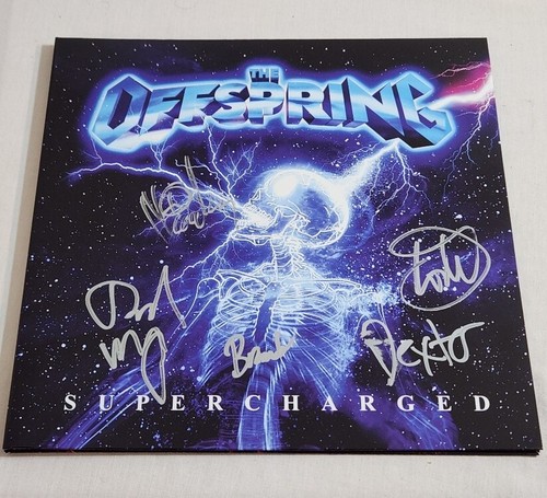 The Offspring Autographed Supercharged Purple & Red Swirl Vinyl LP ...