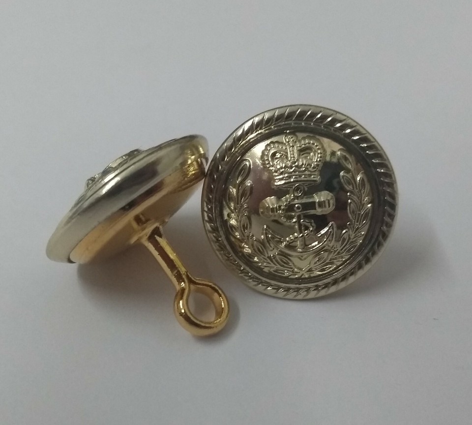 Genuine British Royal Navy RN Officers Flag Mess Dress Buttons 19mm 30L ...