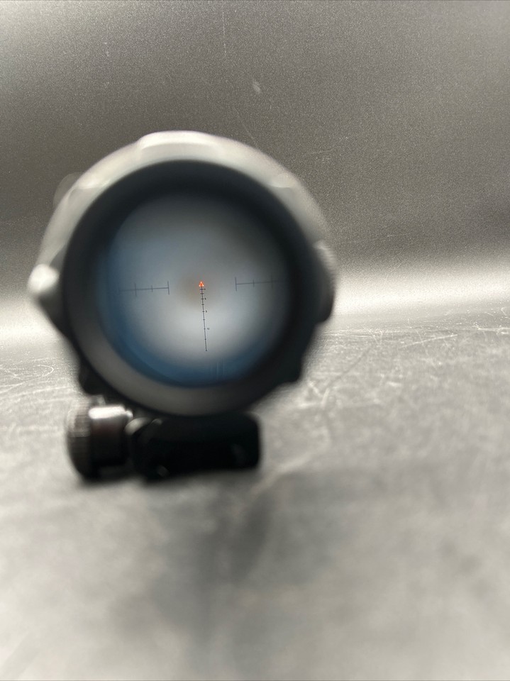 4x32 Fiber Optic Scope Chevron Reticle RED Weapon Sight ACOG Clone | eBay
