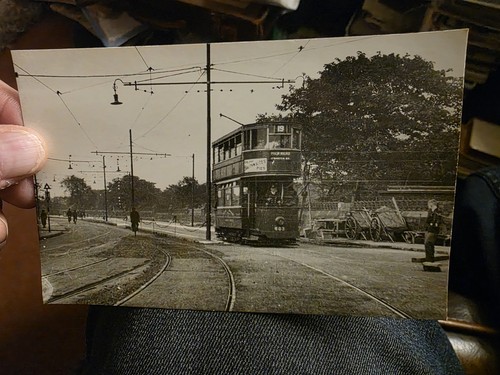 LIVERPOOL CORPORATION TRAMS. COPYRIGHT PHOTO. TRAM ON MILTON AVENUE ...