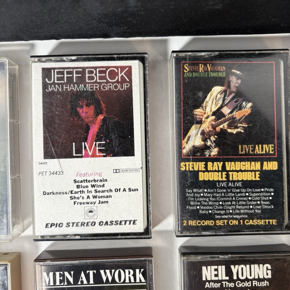 Classic Rock Cassette Tapes Lot 15 Vintage Collection Case 70s 80s 90s ...