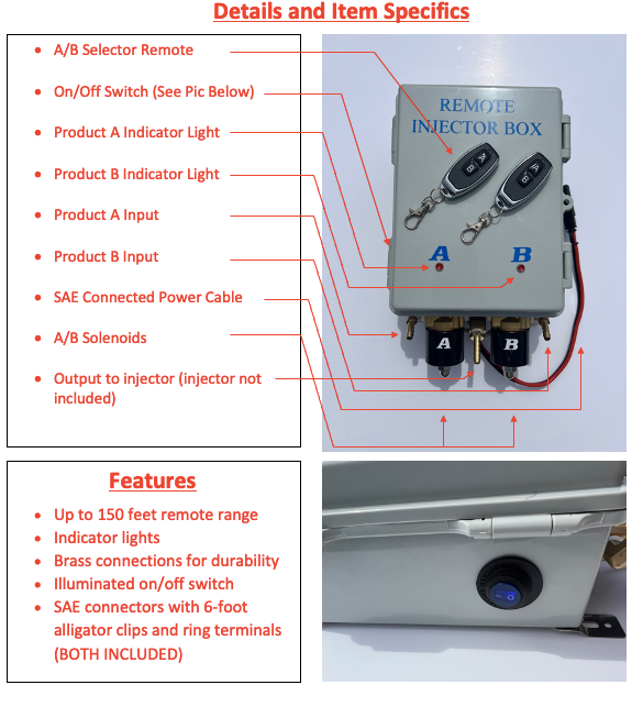Downstream Remote Injector Box For Pressure Washing And Soft Washing | eBay
