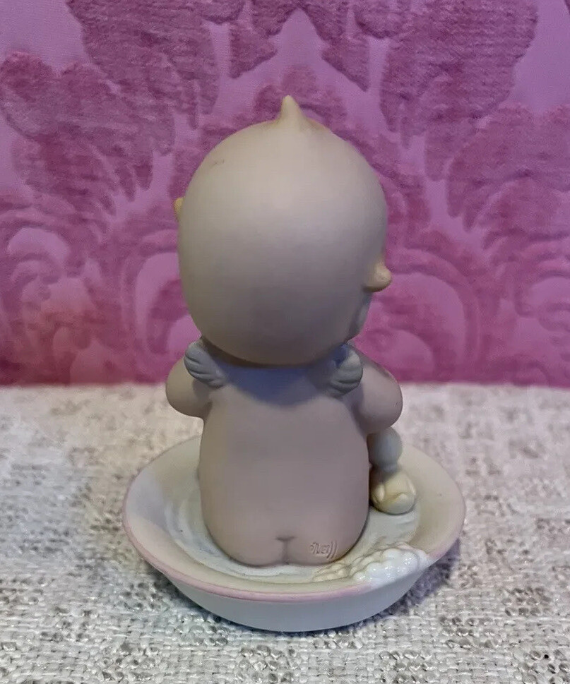 Enesco 1991 KEWPIE Bisque Doll Bath-time With Rubber Duckie | eBay