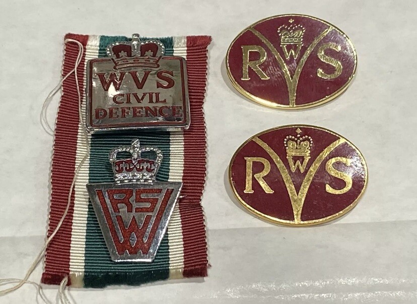 Early Post WW2 Queen Elizabeth WRVS Womens Royal Volunteers Enamel ...