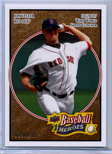 Jon Lester 2008 UD Baseball Heroes Card Brown Card #92 # /149 | eBay