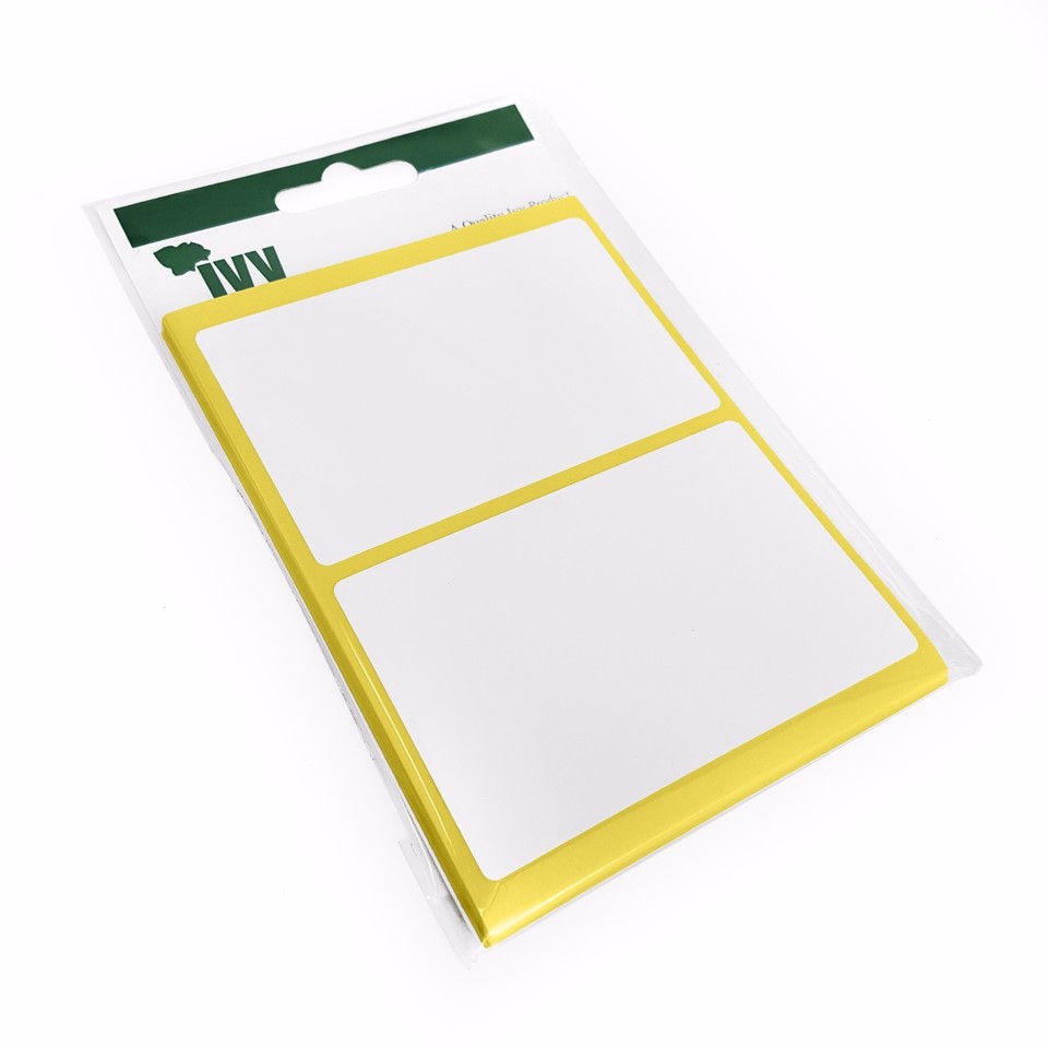 120 Self Adhesive Sticky White Labels / Stickers - 50 x 80mm - Ivy ...