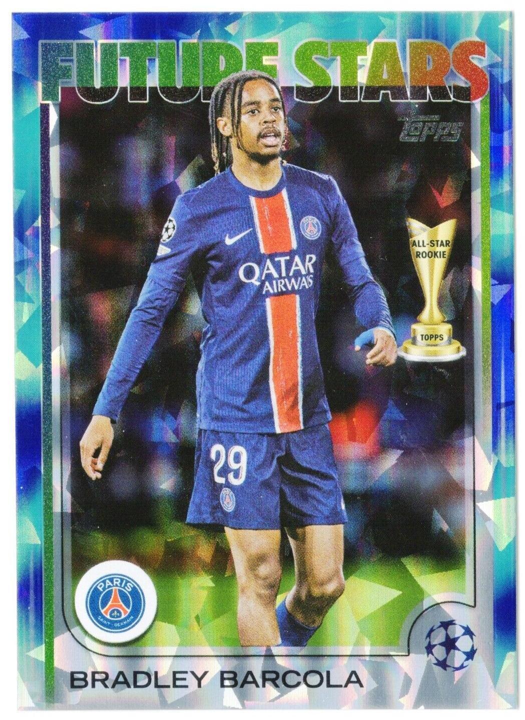 2024-25 Topps Uefa Club Competitions - Future Stars Bradley Barcola ...