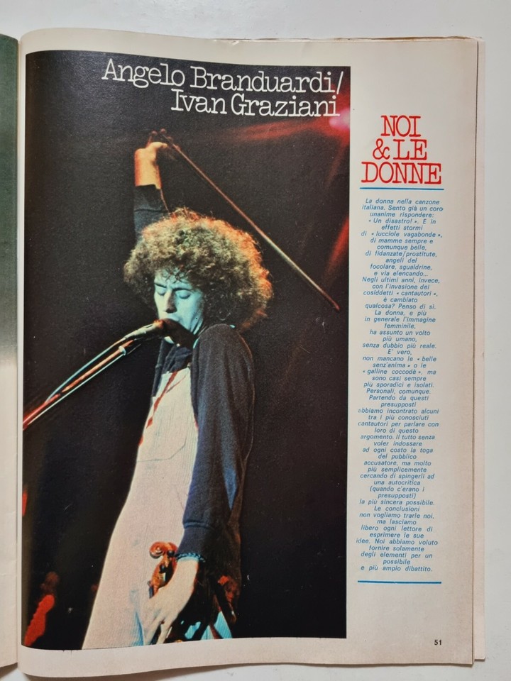 Hello 2001 51-1978 Pink Floyd-Rick Wright-Branduardi-Ivan Graziani-Ron ...