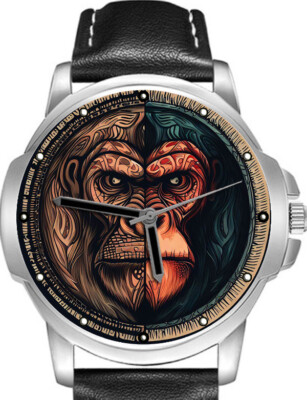 Monkey Chimp Unique Tribal Art Stylish Rare Quality Wrist Watch | eBay