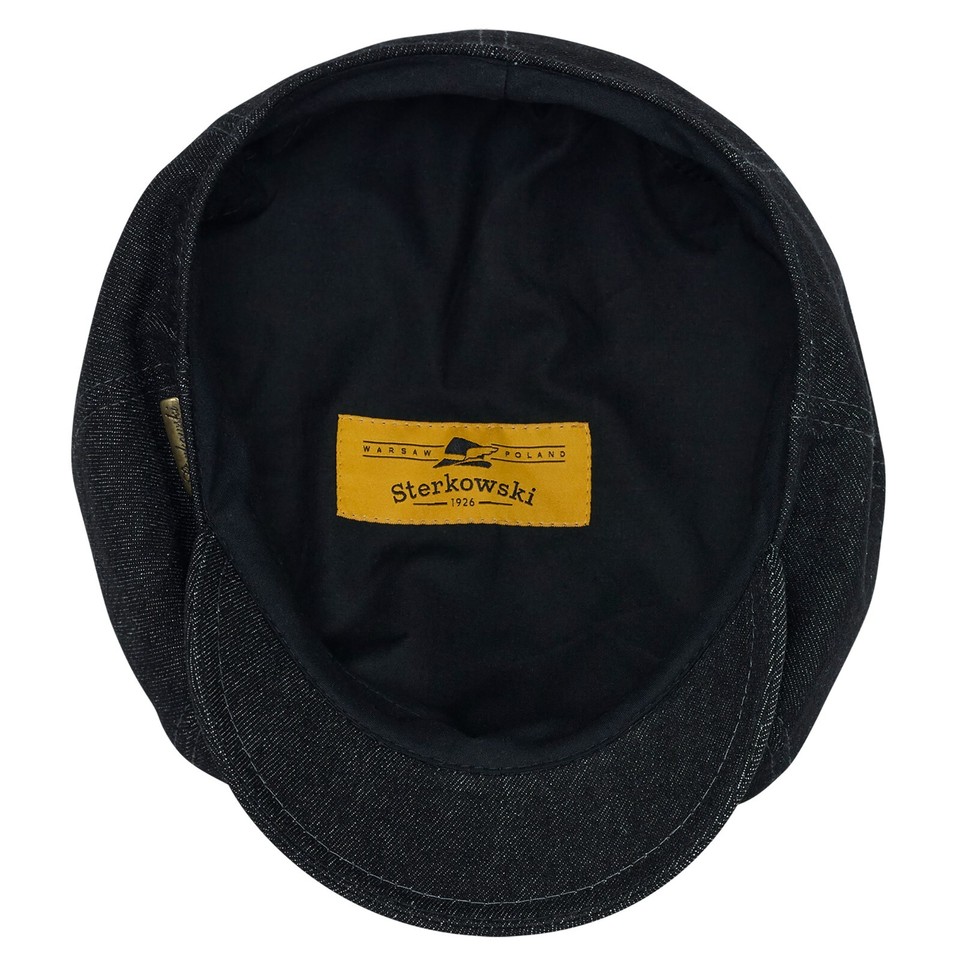 Sterkowski VIGO Denim Newsboy Classic Cap Summer Elegant Vintage Blue ...