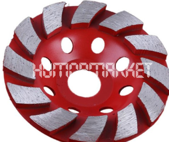 4+Inch+Grinder+Discs+HHS+8+Hole+Diamond+Segment+Grinding+Wheel for sale ...