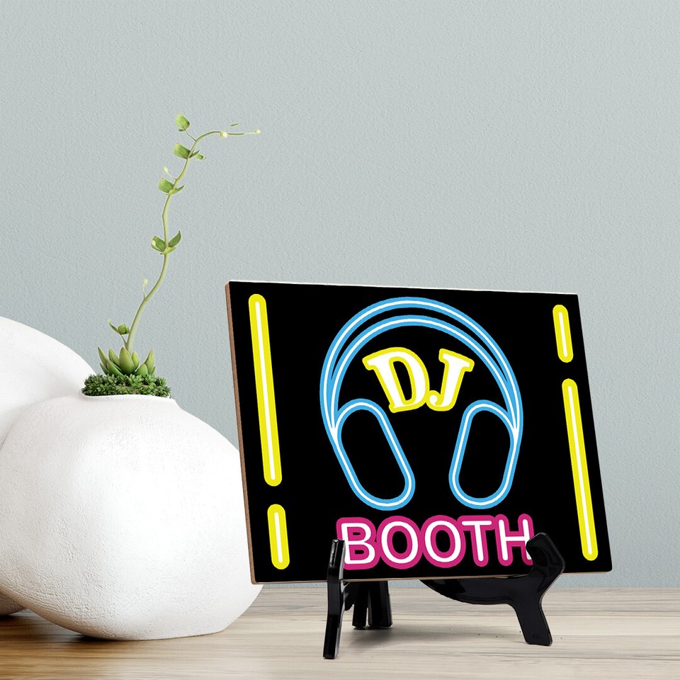 Signs ByLITA DJ BOOTH Table Sign with Acrylic Stand (6x8“) | eBay