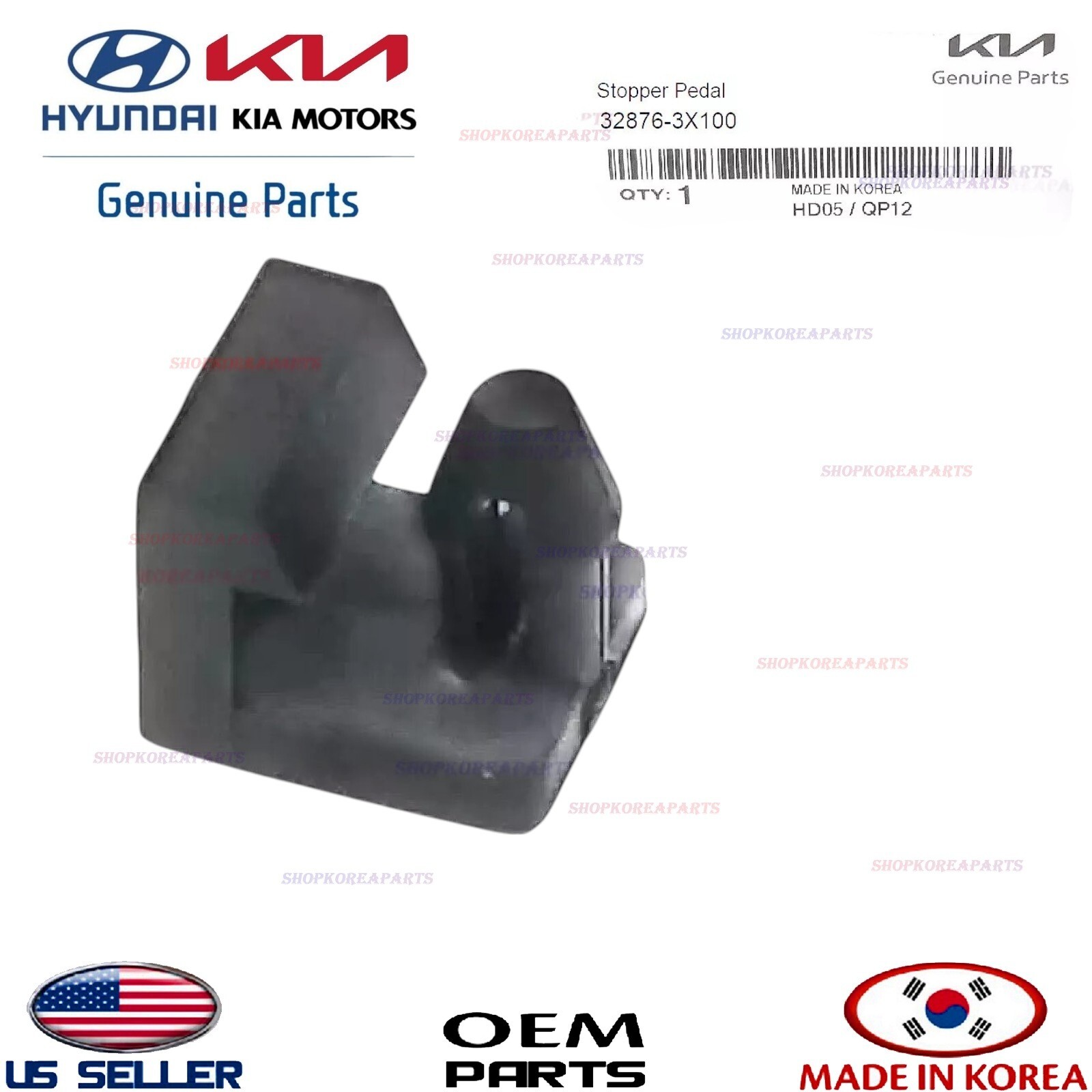 2007-2014 Kia Sedona Brake Pedal Stopper | 32876-3X100 | OEM | OE ...