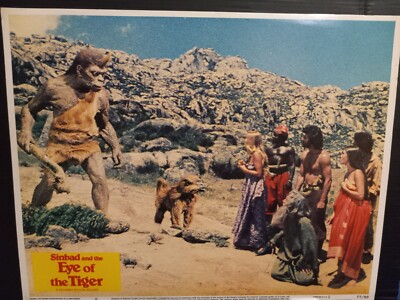 Lobby Card 1977 SINBAD AND EYE OF TIGER Taryn Power Jane Seymour ape ...