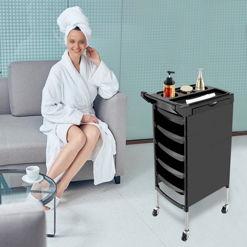 Beauty Salon Trolley Equipment Rolling Cart Tray Hair Styling Storage ...
