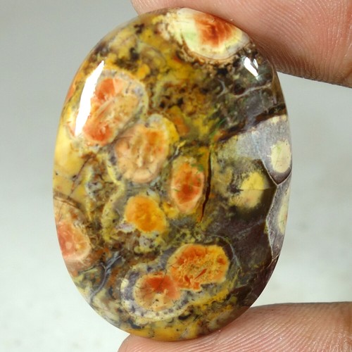 35.55Cts 100% Natural Designer Bird Eye Jasper Oval Cab Loose Gemstone ...