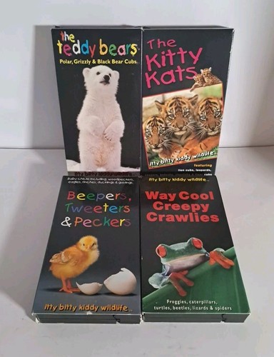 Kids VHS Itty Bitty Kiddy Wildlife 1997 Wildlife Tape Educational Lot | eBay