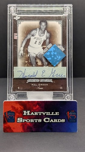 2023-24 Jersey Fusion Card Hal Greer Autograph & Game Used Floor Piece ...