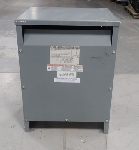 Square D 15 KVA 3 Phase Transformer 15T3H 480 to 208y/120V TESTED LT163 ...