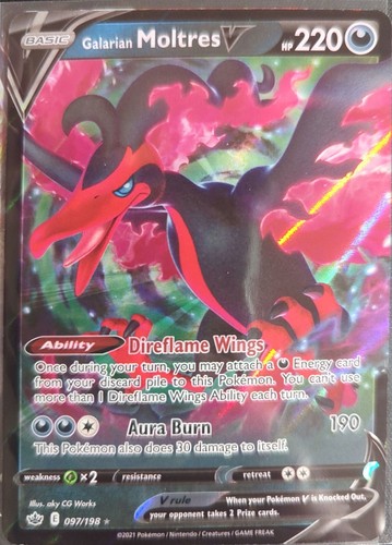 Galarian Moltres V | 097/198 | Holo | Chilling Reign | Rare | NM/M | eBay