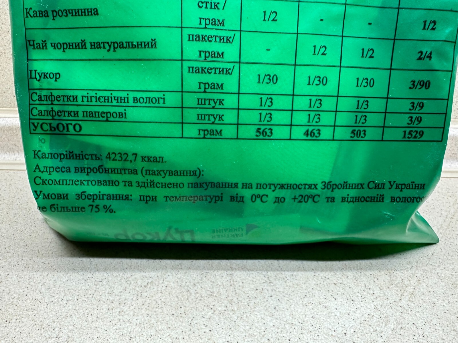 Ukrainian armed forces MRE IMP military army combat dry ration meal | eBay