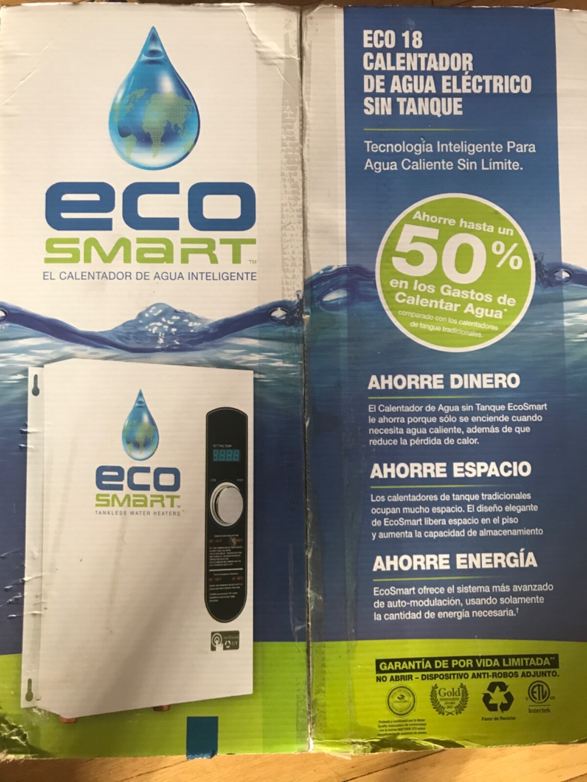 EcoSmart - 240V Self Modulating Electric Tankless Water Heater Model ...